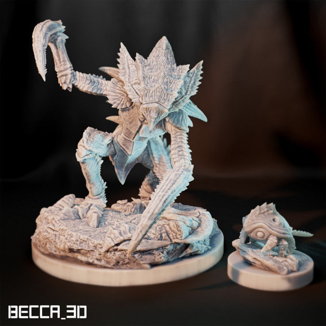 Kaijumon Scythecrab 3d Printed Miniature - Etsy