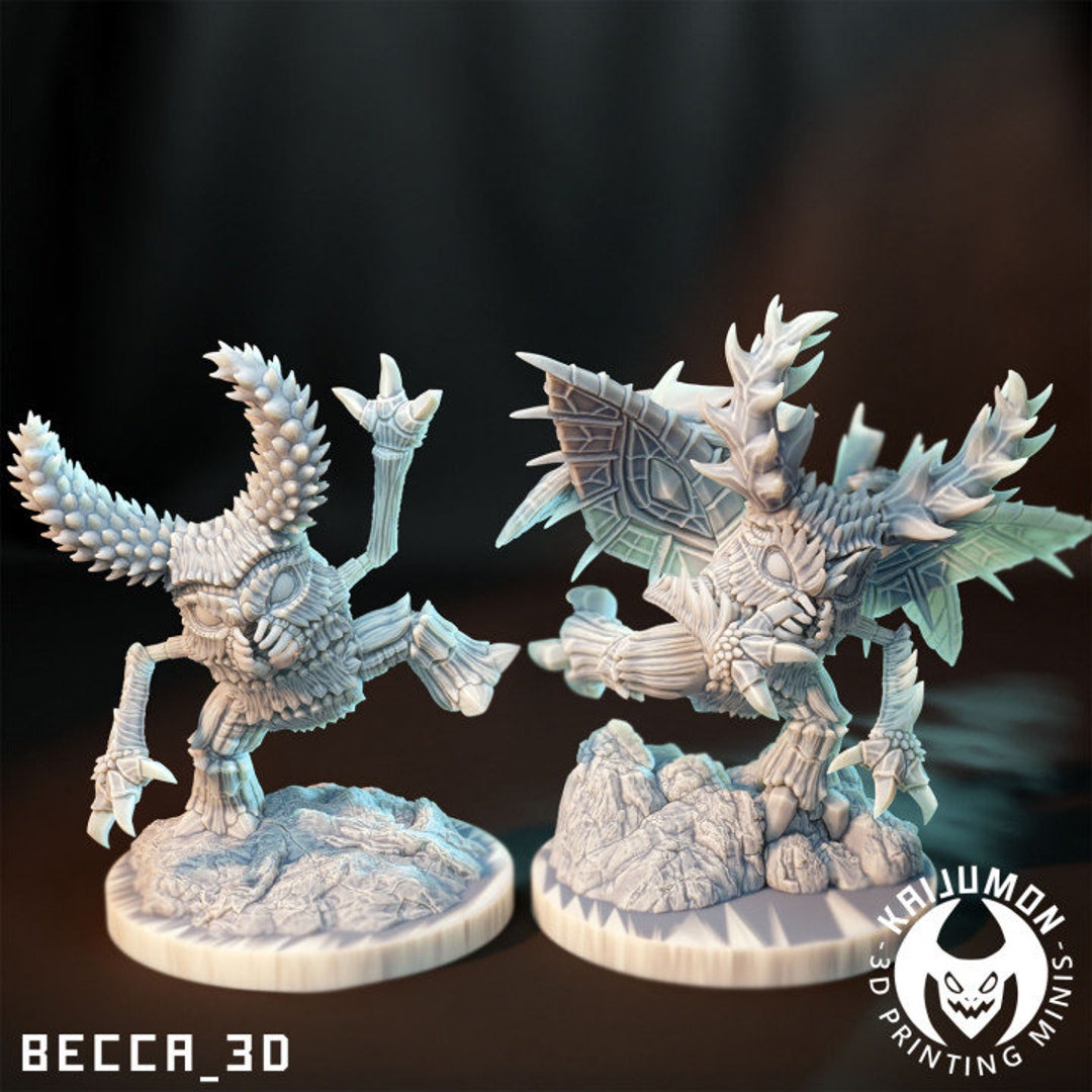 Kaijumon Spike Bug 3d Printed Miniature - Etsy