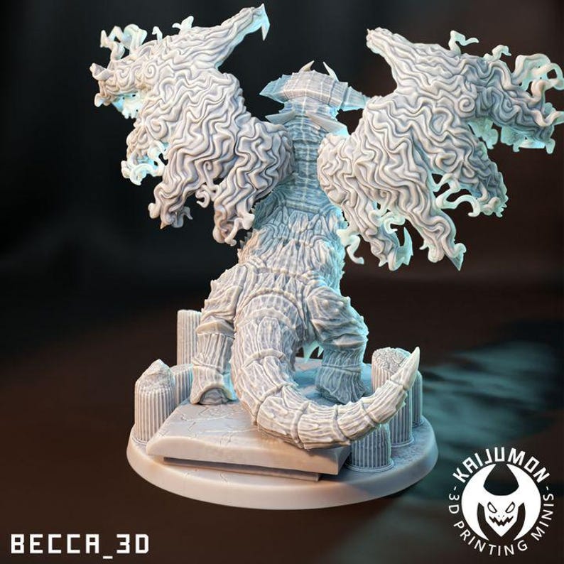 Kaijumon Lord of Darkness 3d Printed Miniature - Etsy