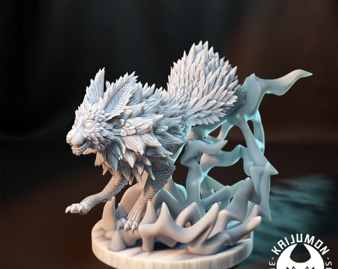 Kaijumon Thunder Dog 3d Printed Miniature - Etsy