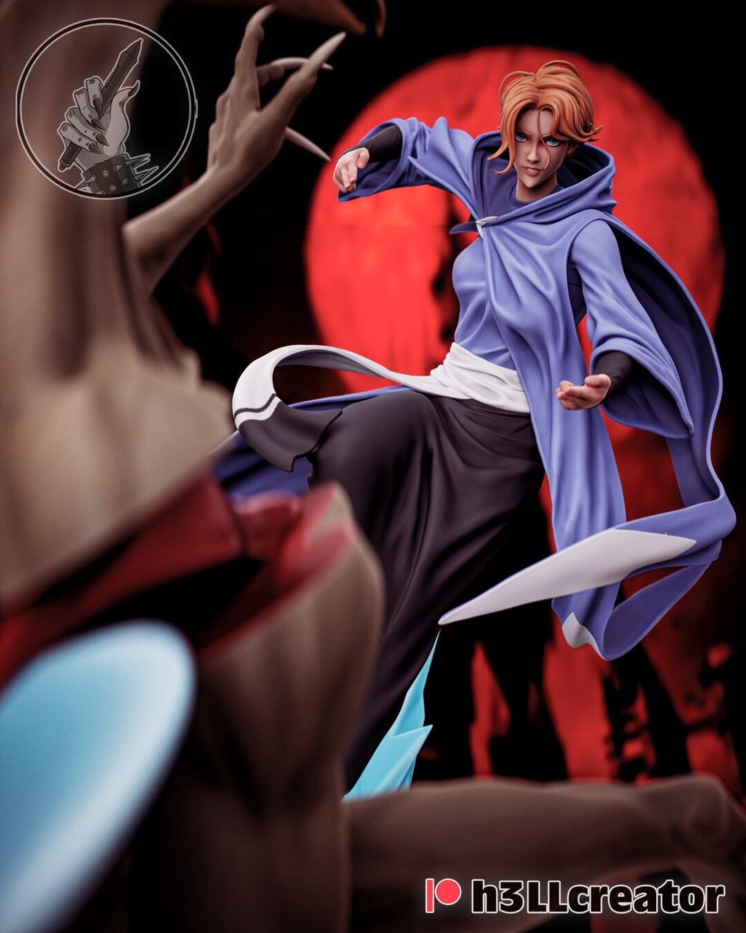 Sypha Castlevania Fan Made 3D Printed Statue by H3ll Creator - Etsy