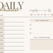 Minimalist Digital Planner Template, Daily Planner Printable, Daily ...