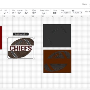 Chiefs Rhinestone Template Svg, Football Fan Rhinestone Svg for Cricut ...