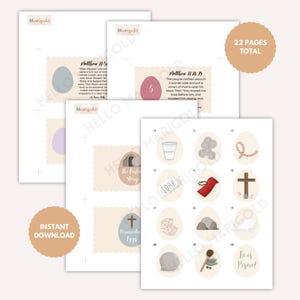 Resurrection Eggs PRINTABLES, Easter Story Egg Hunt, LDS Easter Symbols ...