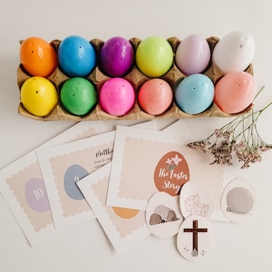 Resurrection Eggs PRINTABLES, Easter Story Egg Hunt, LDS Easter Symbols, Holy Week, Christ ...