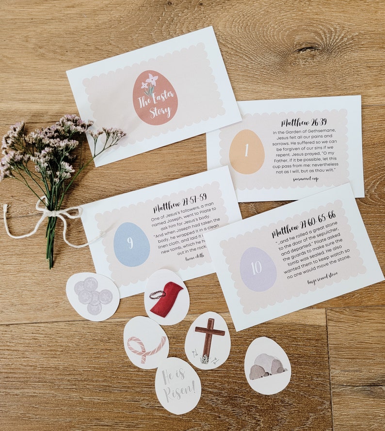 Resurrection Eggs Printables, Easter Story Egg Hunt (digital Download ...