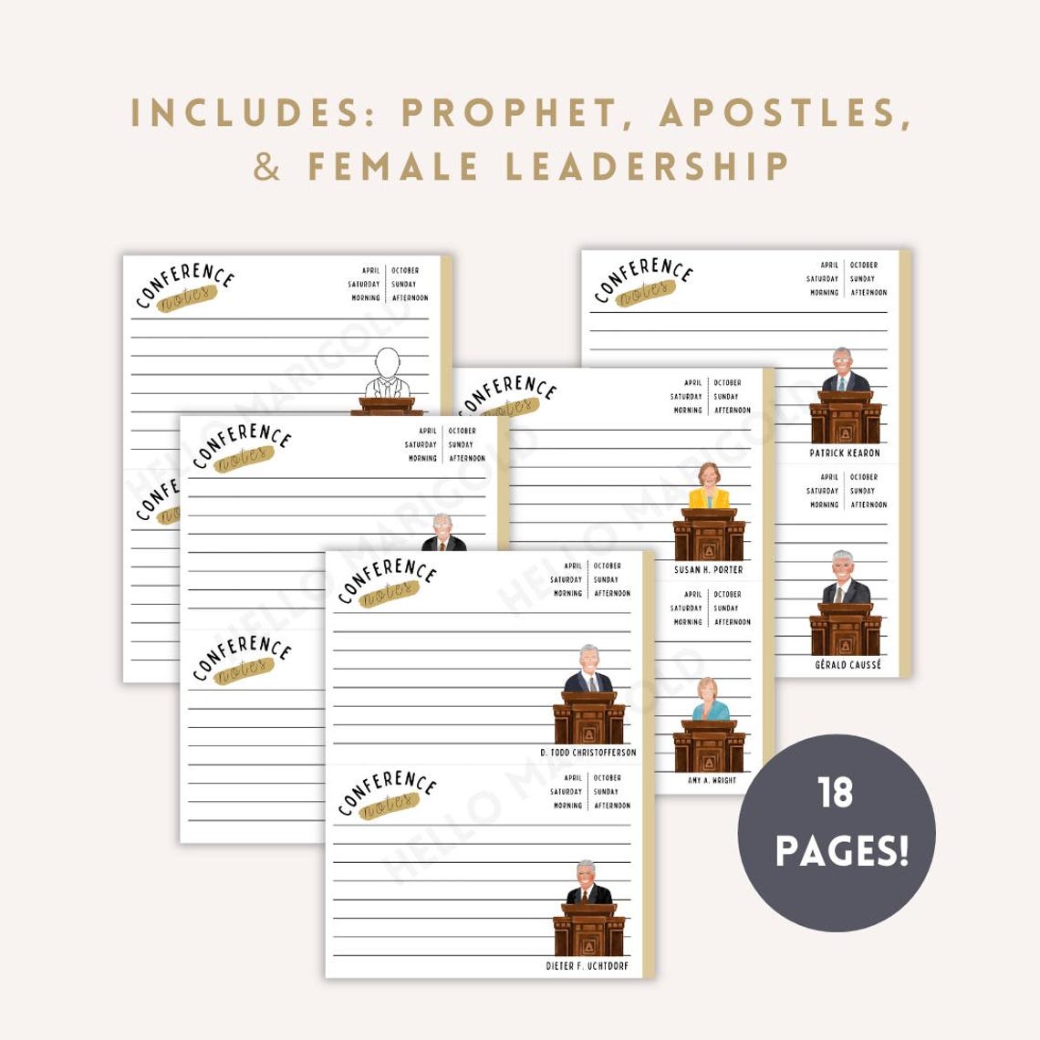 LDS General Conference Printable Notes for Kids, General Conference ...