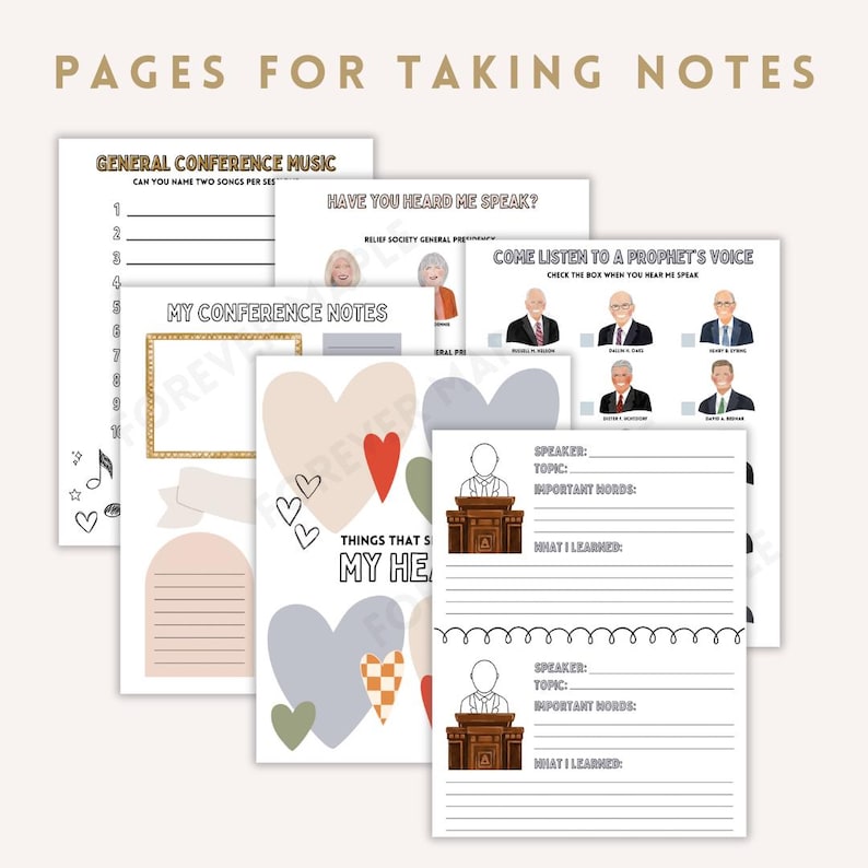 LDS General Conference Activity Packet Printables, LDS Conference ...