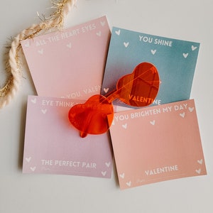 Sunglasses Valentine's Day Card for Kids, Kids Printable Valentine's ...