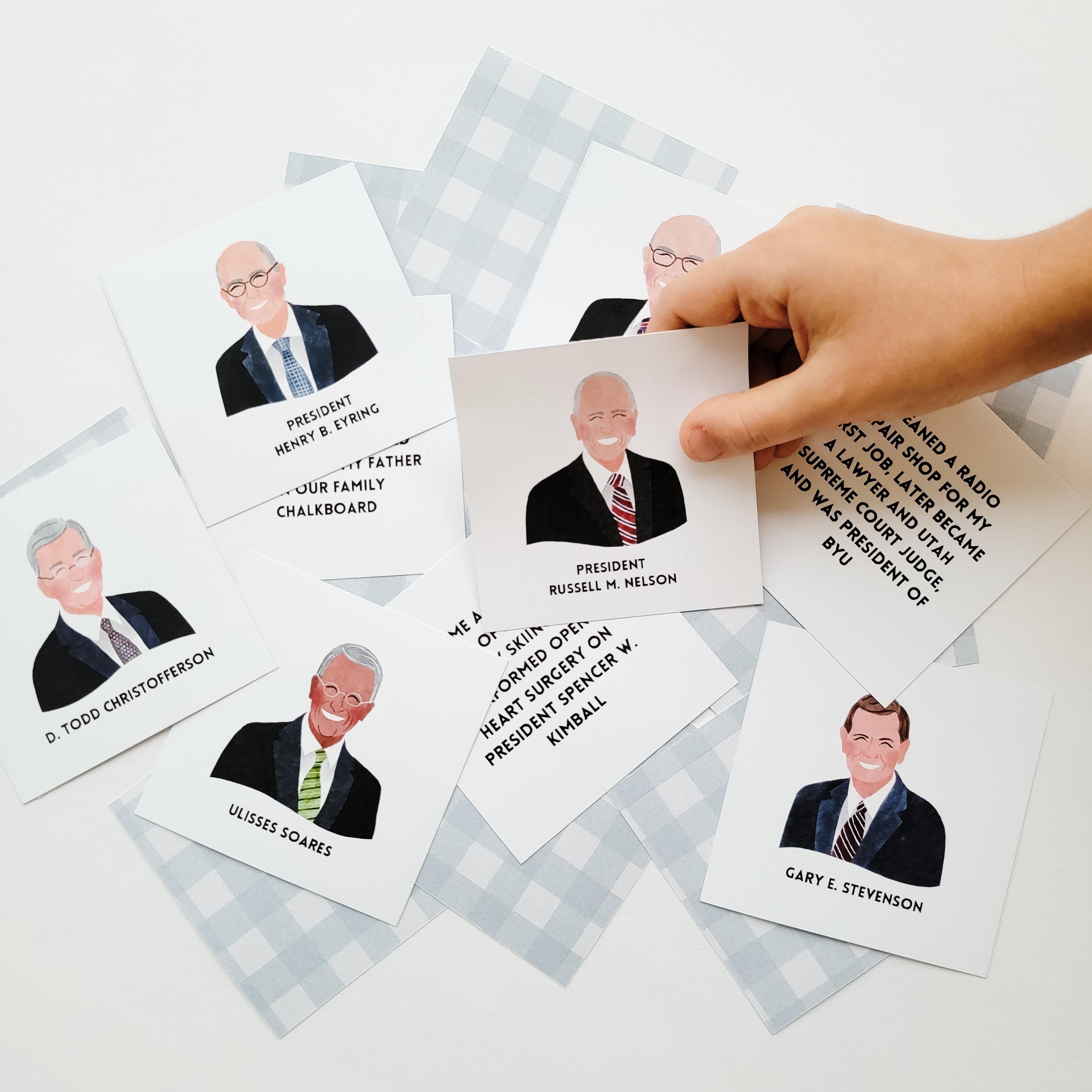 Prophet Apostle Matching Game, LDS General Authorities Matching ...