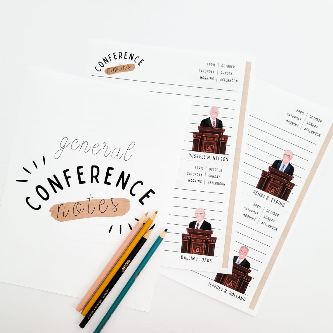 LDS General Conference Printable Notes for Kids, General Conference ...