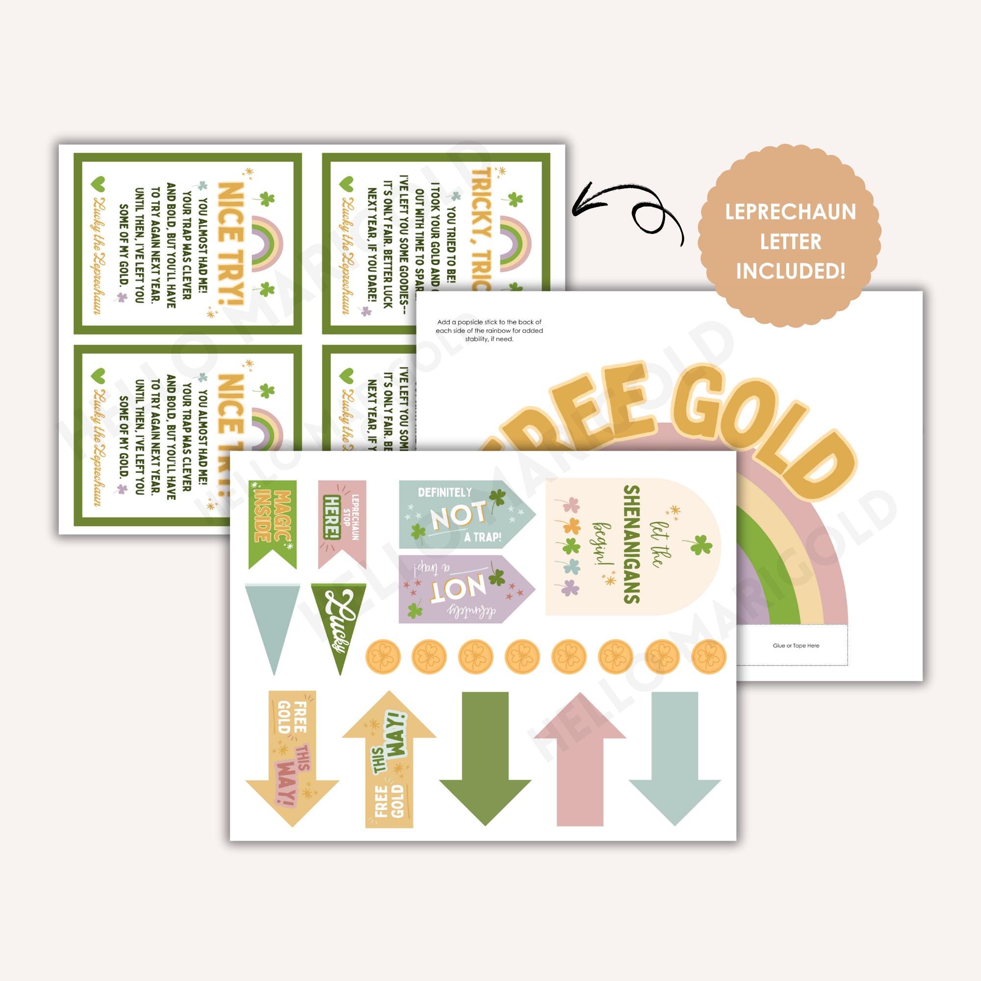 Leprechaun Trap Printable Kit, St. Patrick's Day Activity, Leprechaun ...