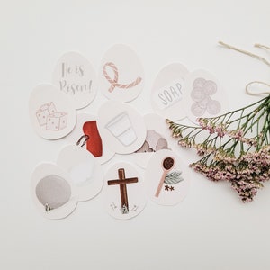 Resurrection Eggs PRINTABLES, Easter Story Egg Hunt, LDS Easter Symbols ...