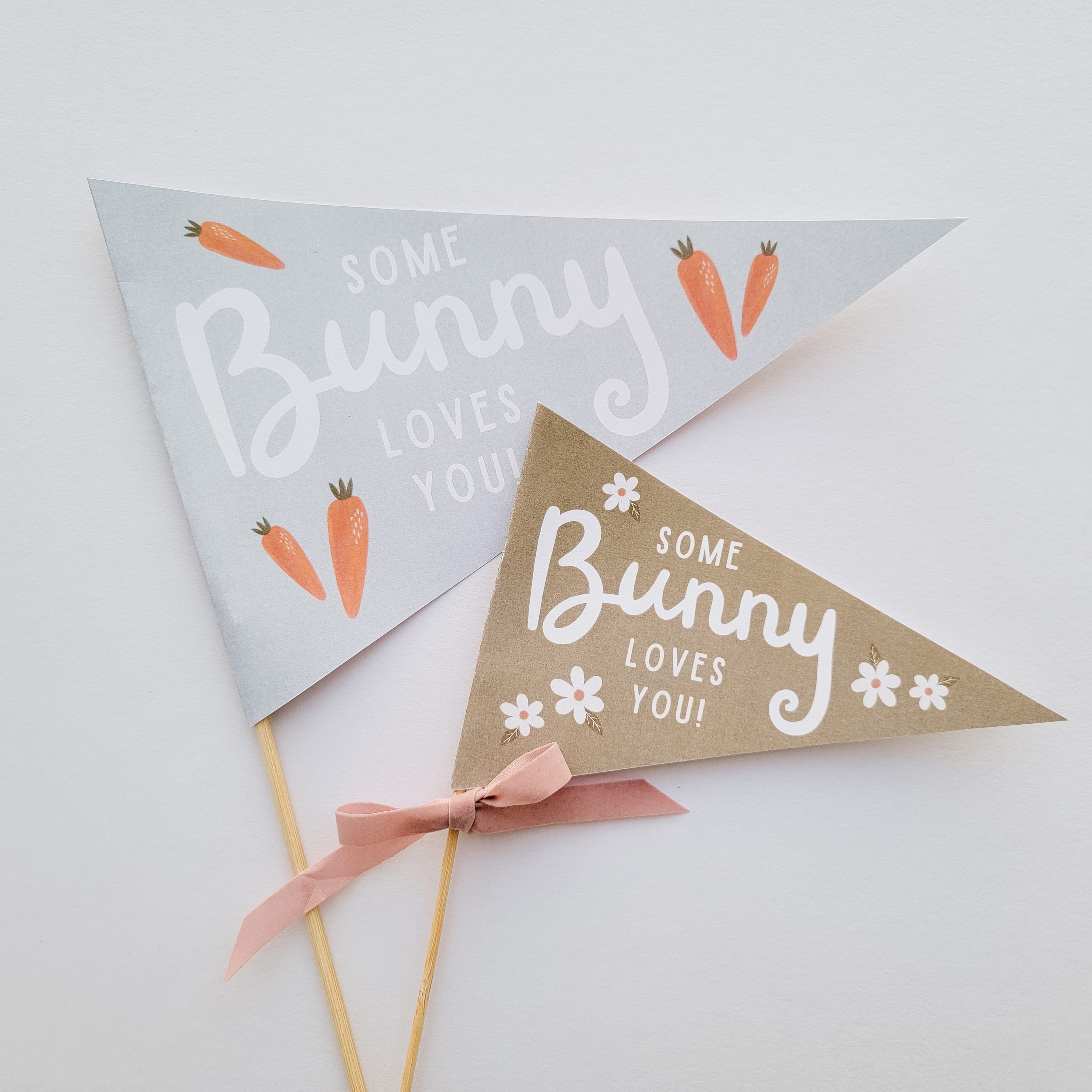 Easter Pennant Flags, Easter Basket Flag, PRINTABLE Easter Decorations ...