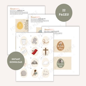 Resurrection Eggs PRINTABLES, Easter Story Egg Hunt, LDS Easter Symbols ...