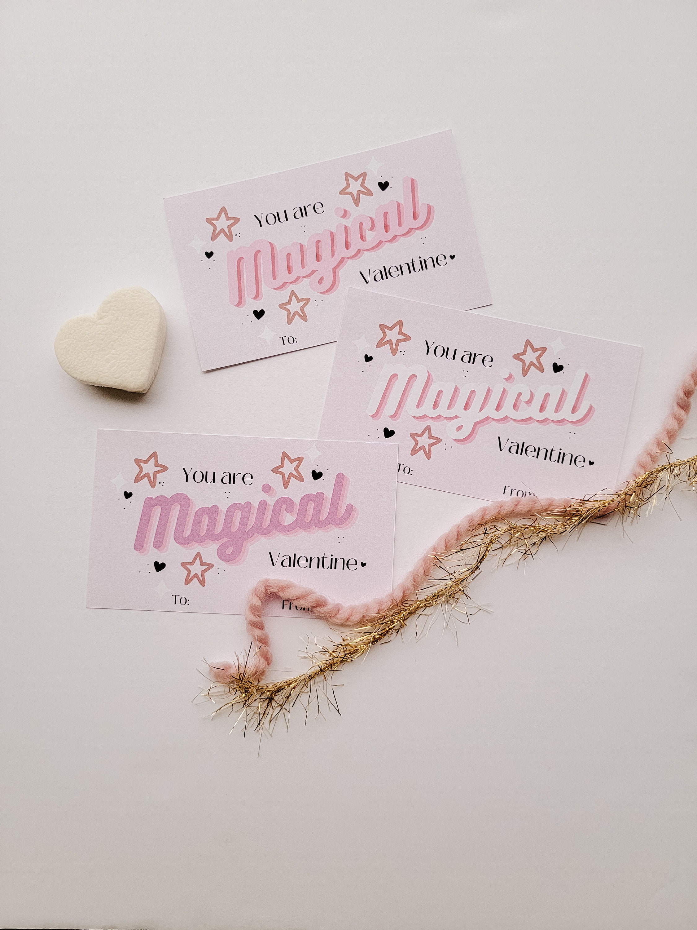 You Are Magical Valentine, Printable Valentine Cards, Unicorn Valentine ...