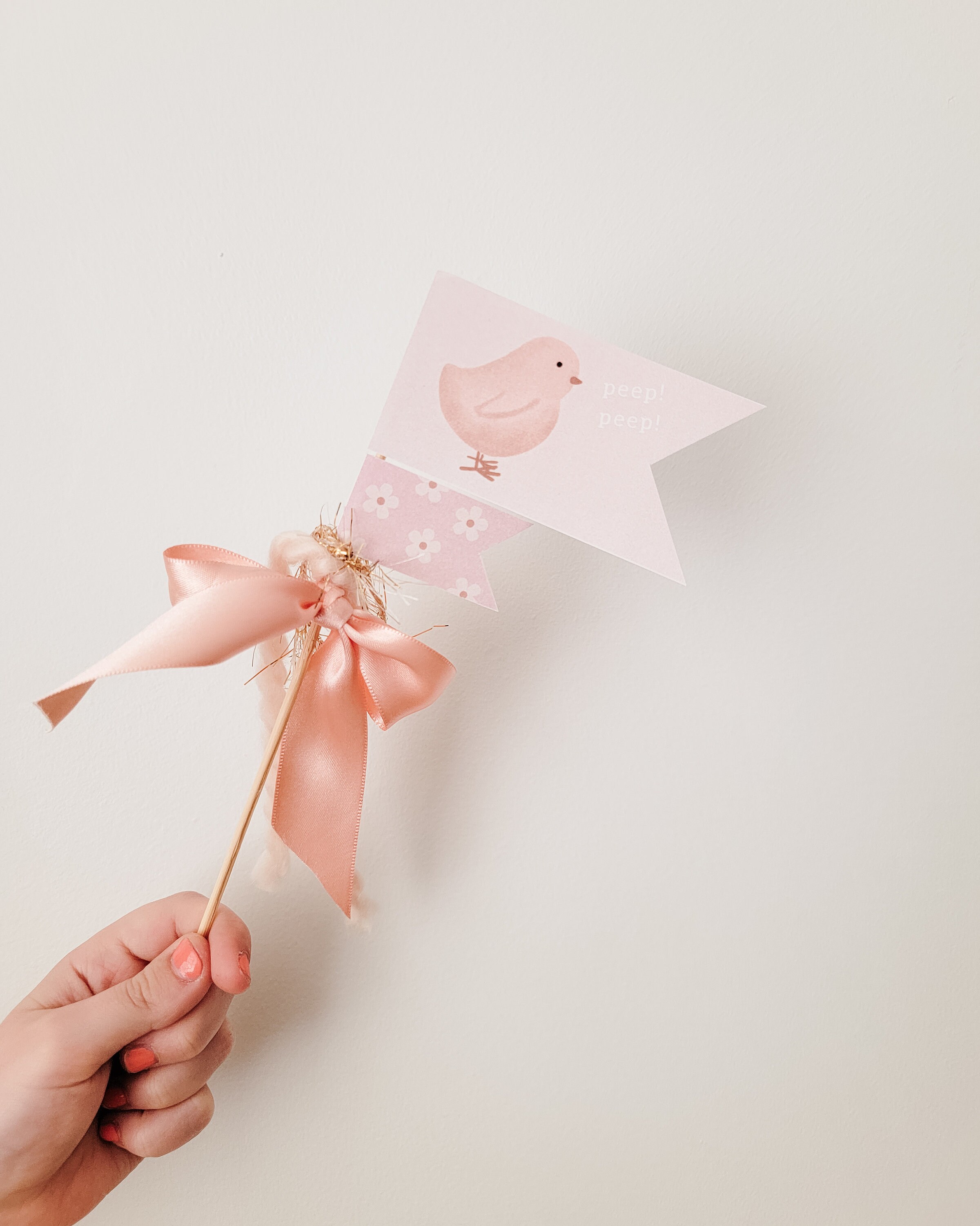 Easter Pennant Flags, Spring PRINTABLE Flags, Easter Decorations, Happy ...