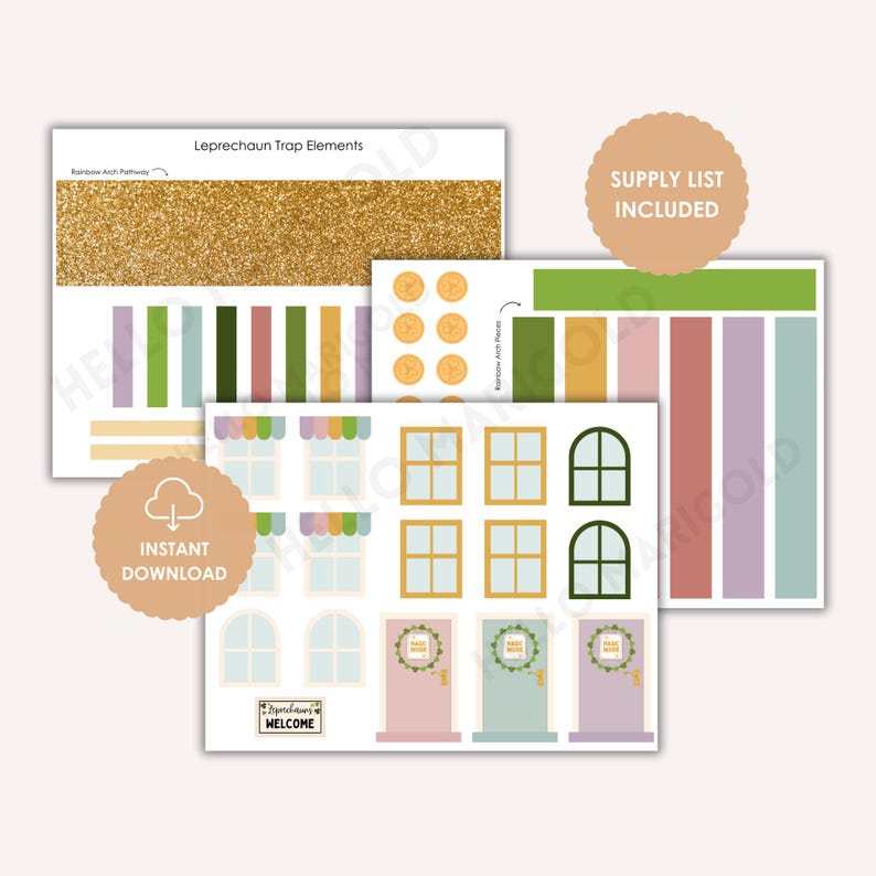 Leprechaun Trap Printable Kit, St. Patrick's Day Activity, Leprechaun ...