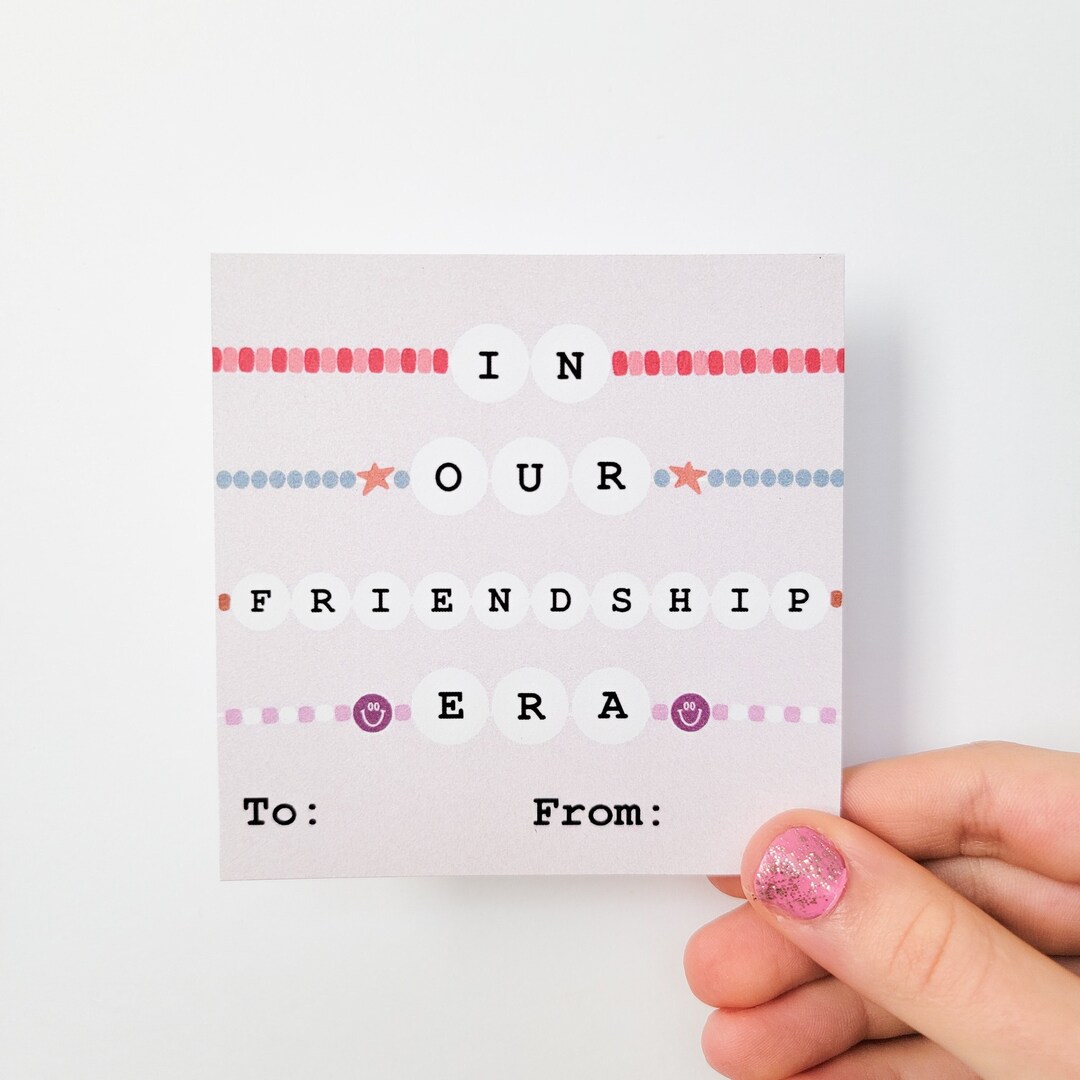 Friendship Era Valentines Cards, Taylor Swift Valentines, Smiley Face ...