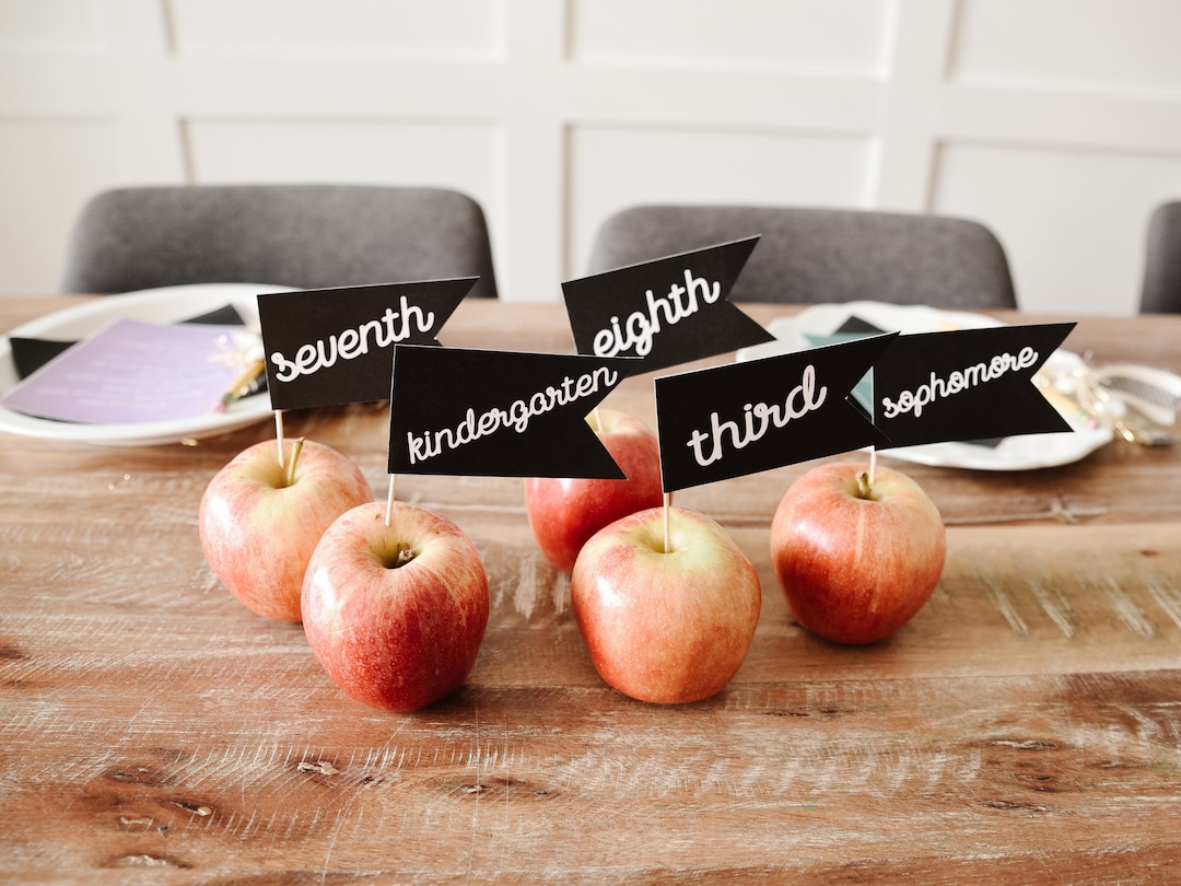 First Day of School Mini Flag, Back to School Mini Flag, School Grade ...