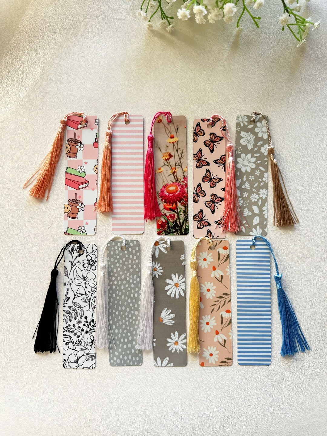 Bookmark, Handmade Aluminum Bookmark, Choose From 50 Patterns, Durable ...