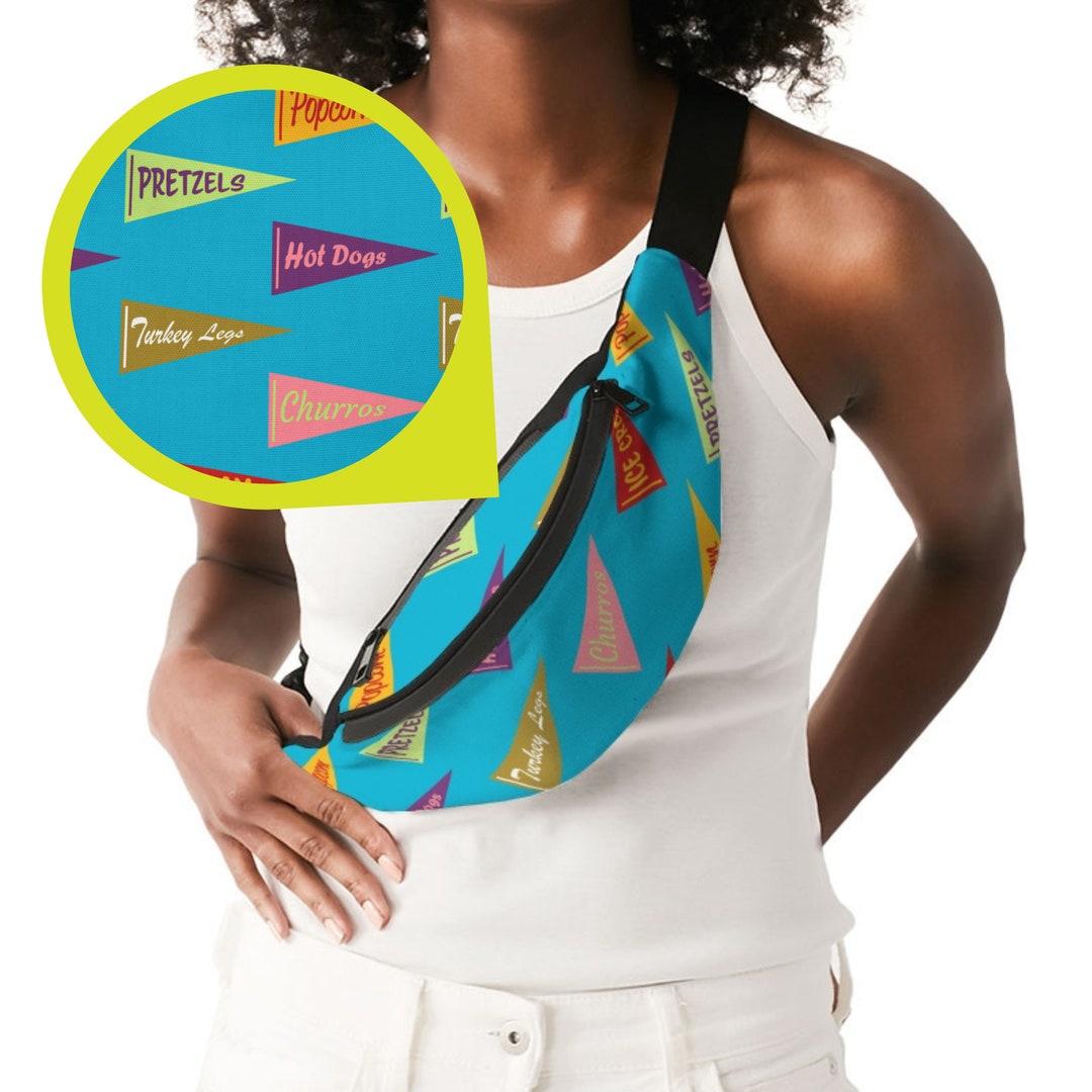Theme Park Snack Pennant Crossbody Sling Bag Fanny Pack Disney Trip Bag ...