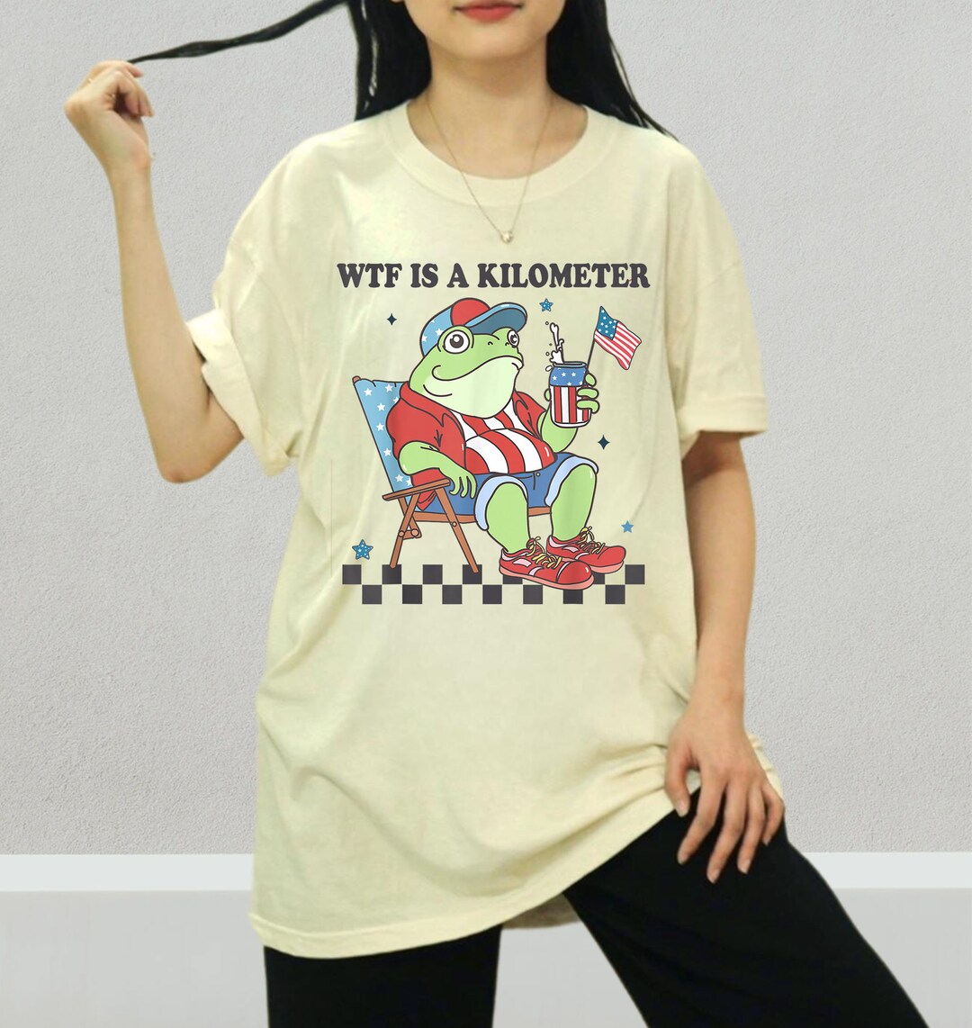 WTF is A Kilometer Meme Shirt, Funny Meme T-shirt, Weird Shirts, 90s T ...