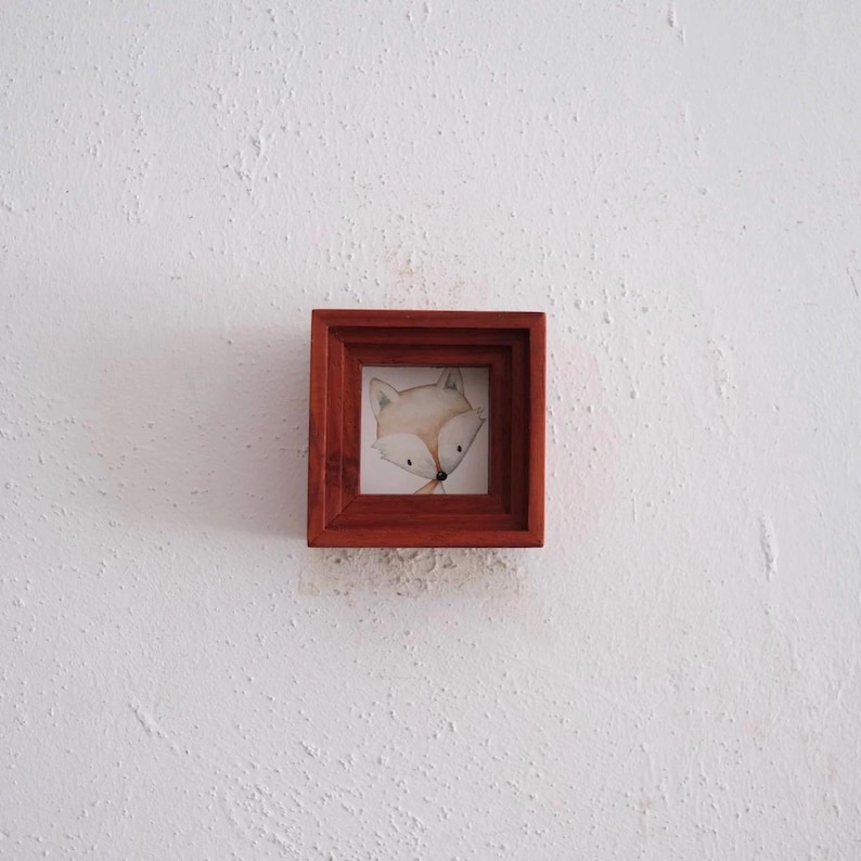 Handmade Miniature Wood Picture Frame: Unique Desk Wall Decor - Etsy