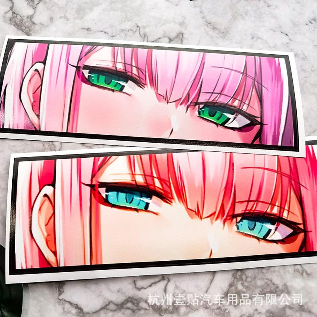 Zero Two Anime Girl Sticker: Waterproof Car Decal, Laptop Label - Etsy