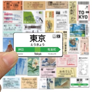 Japanese Tokyo Travel Stickers: Waterproof PVC Decals (60 Pieces) - Etsy