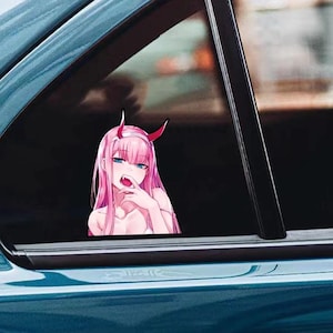 Zero Two Anime Girl Sticker: Waterproof Car Decal, Laptop Label - Etsy