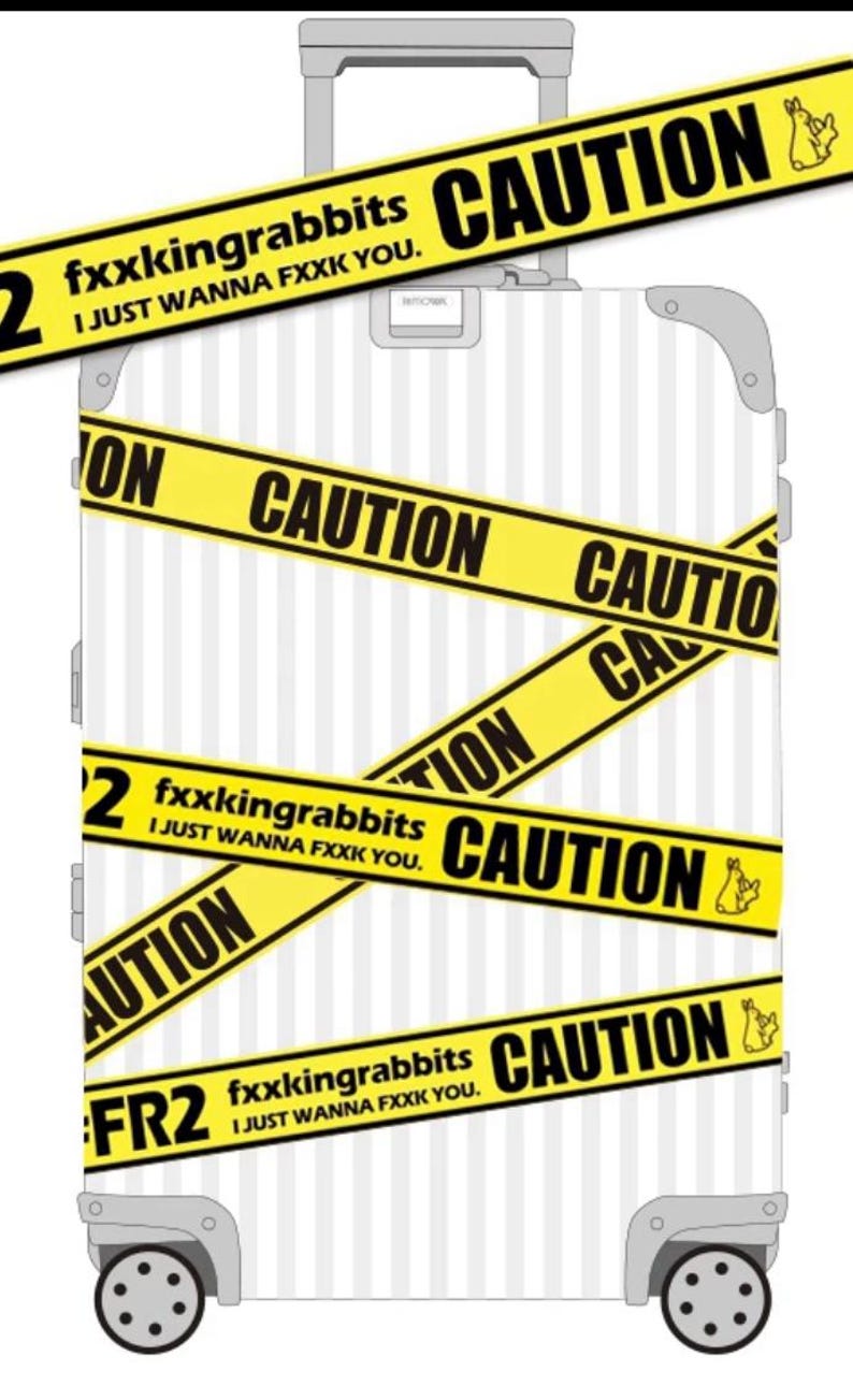 Caution, Keep Out, Safety Luggage Tape Warning Stickers Essential Travel Long Sticker Roll Lost ...