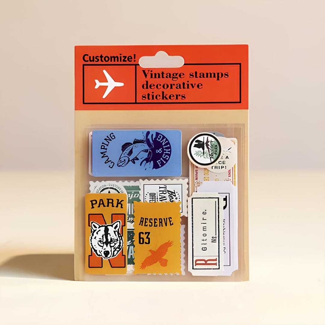 Passport Stamp Sticker Set | Travel Journal Decor | Personalized Travel ...