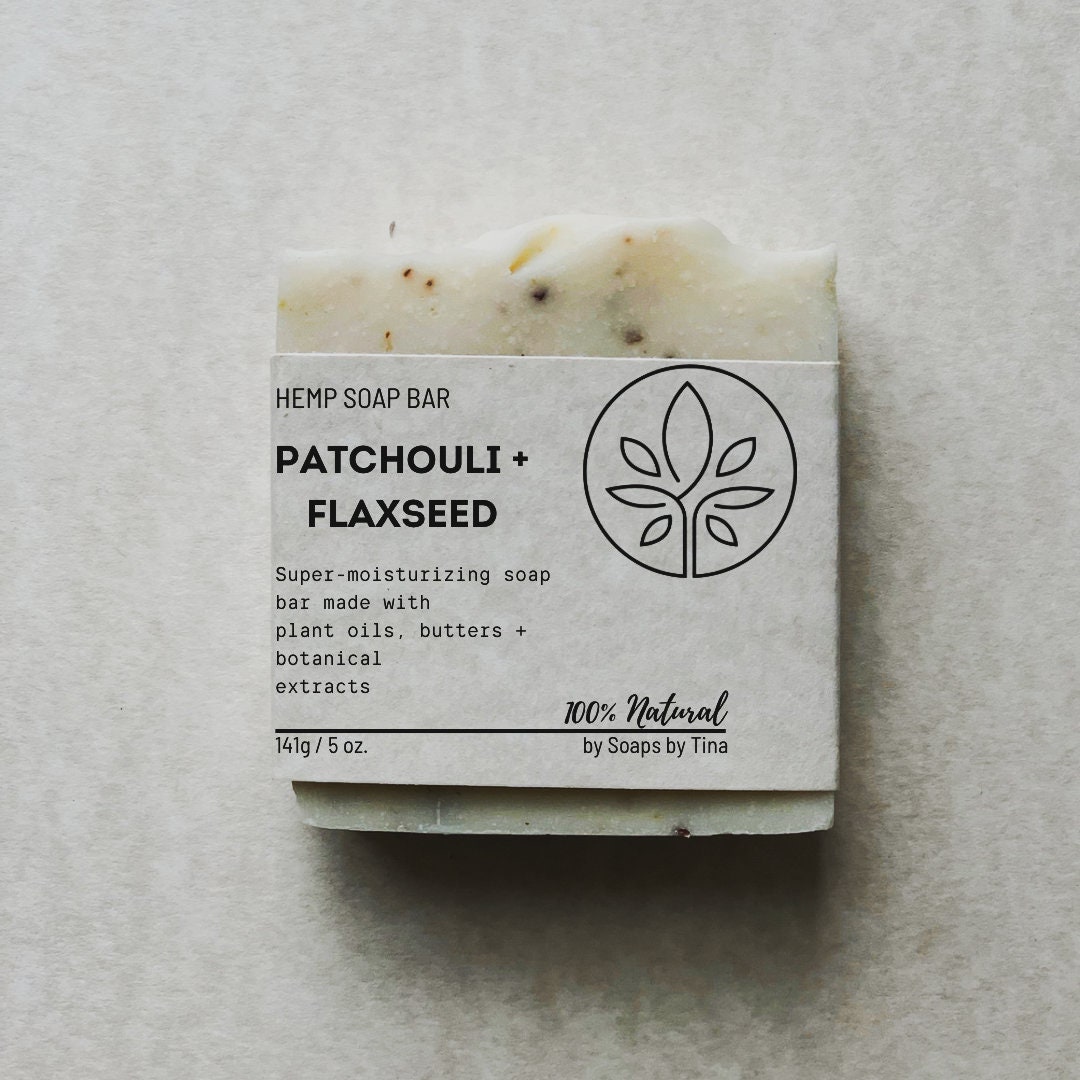 Patchouli Flaxseed Hemp Soap Bar - Etsy