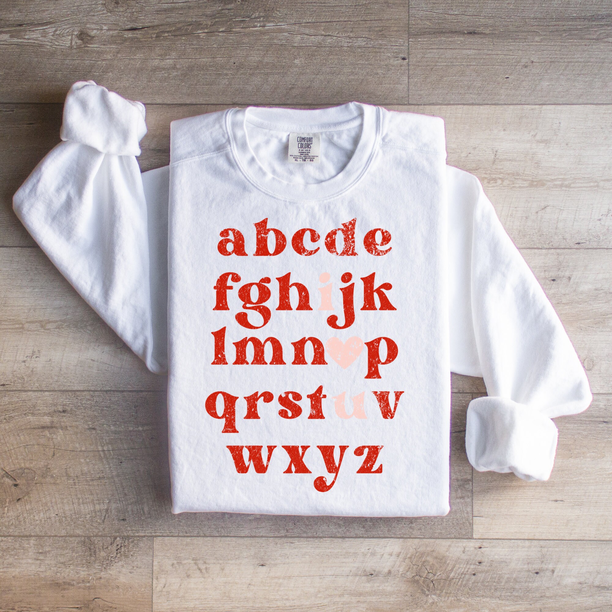 Alphabet I Heart You Svg, Png, Pdf, Jpg - Etsy