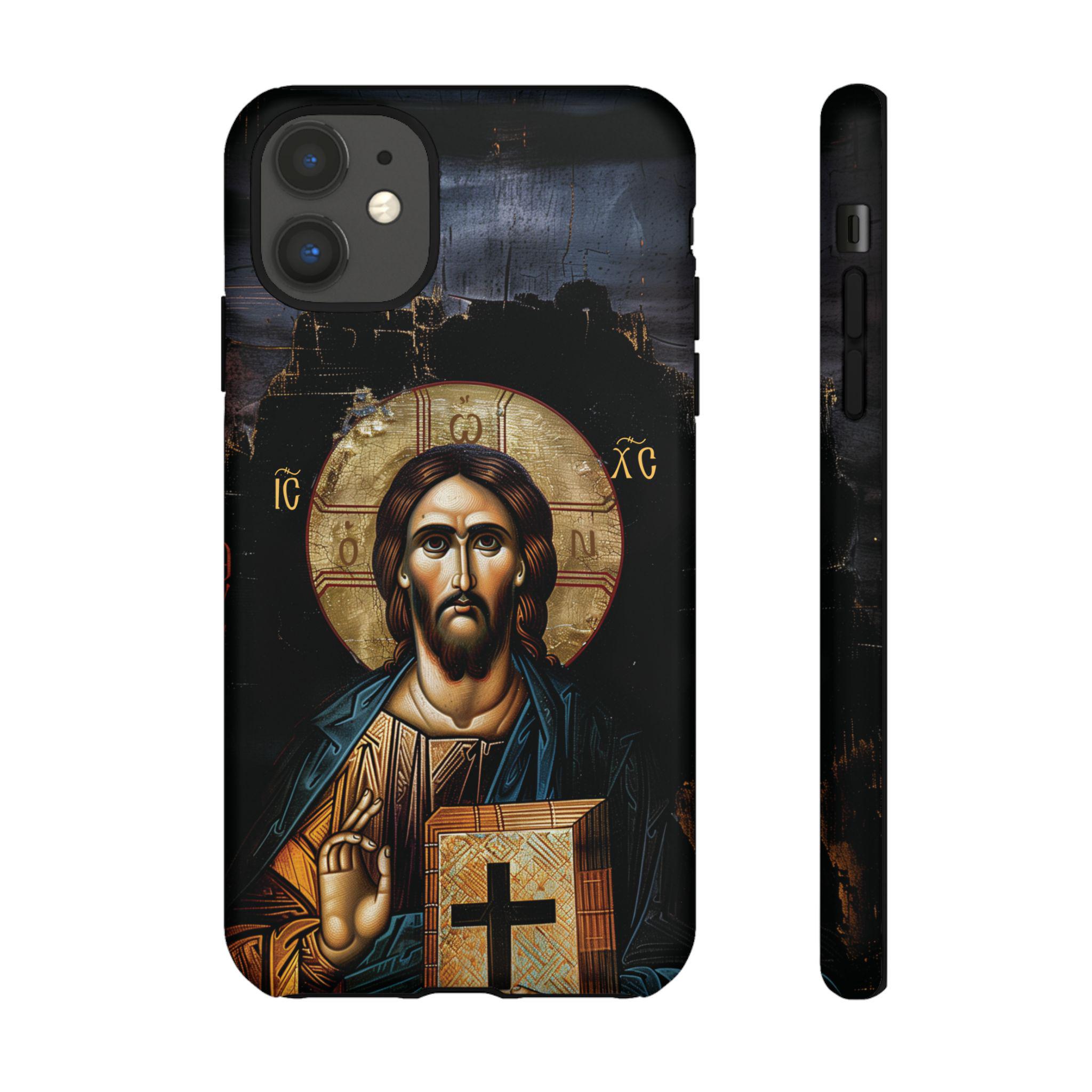 Christ Pantocrator Inspired Byzantine Icon Christian Orthodox iPhone ...