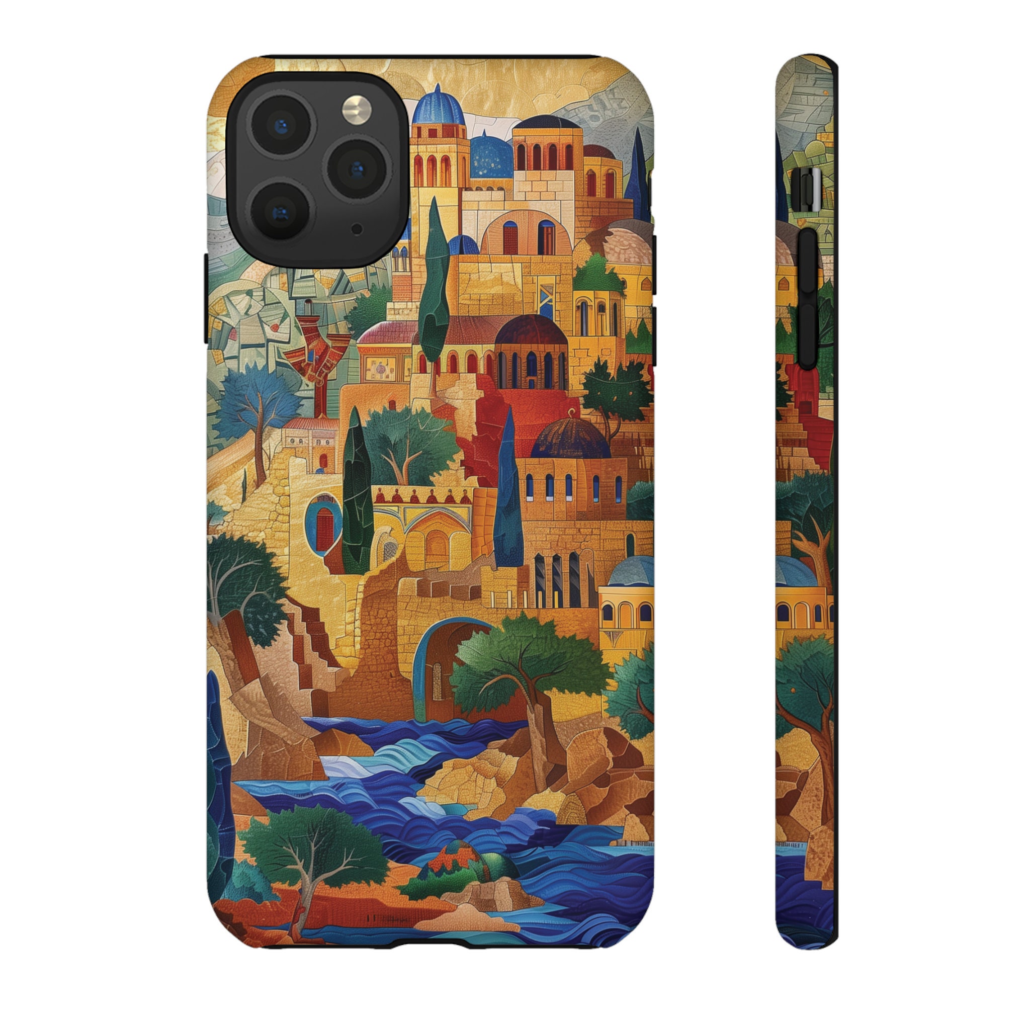 Roman Empire Byzantine Icon Art Inspired Landscape Painting Vibrant ...