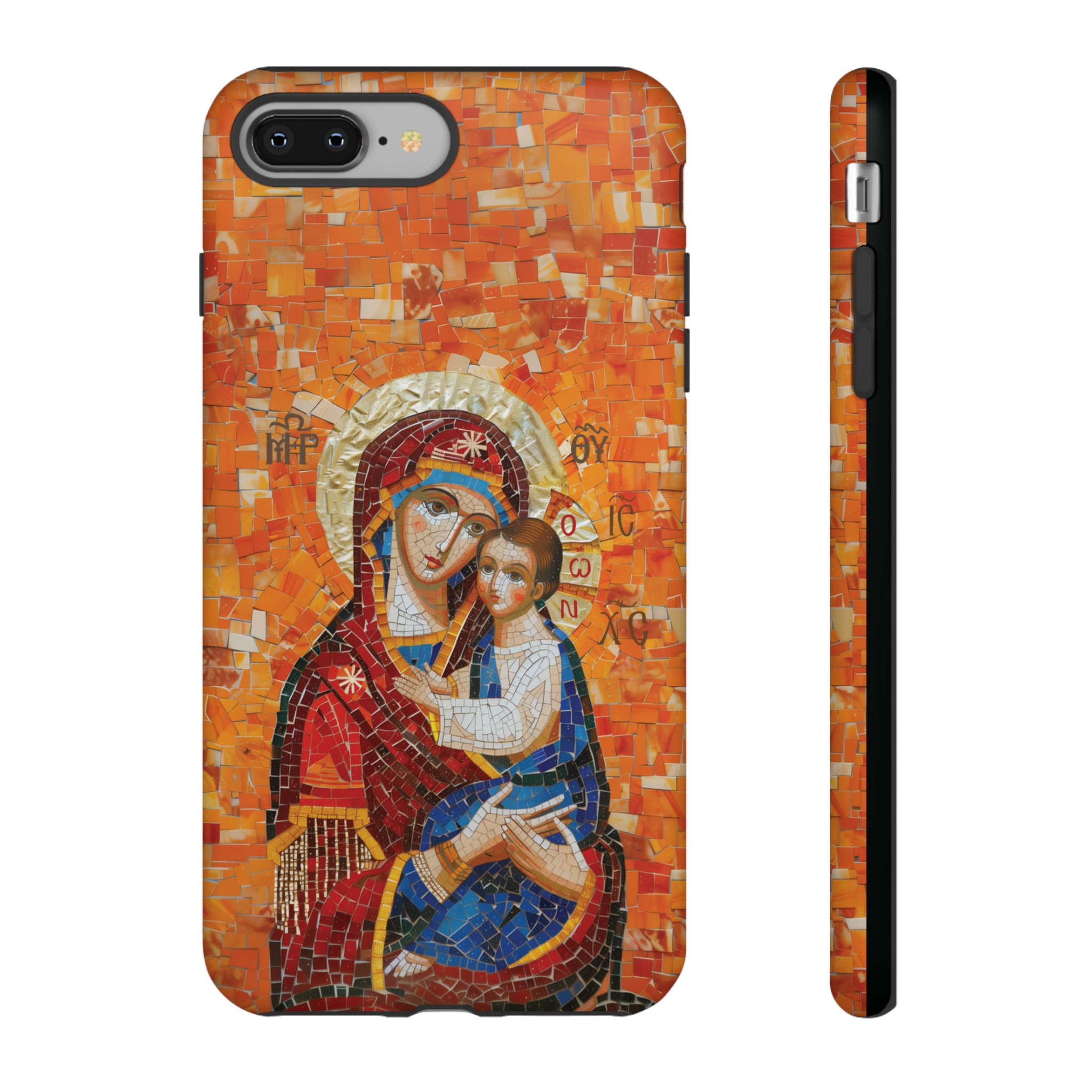 Virgin Mary Theotokos Panagia & Christ iPhone Samsung Case Byzantine ...