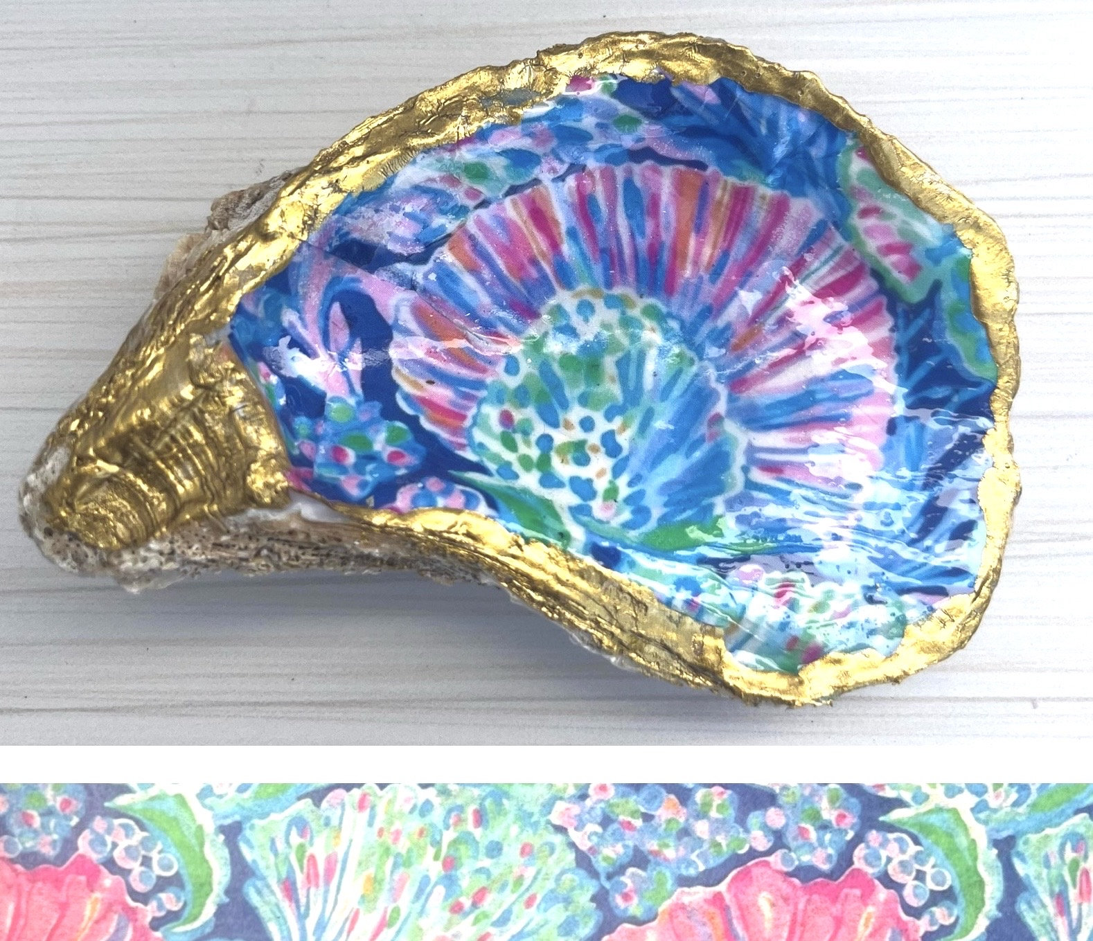 Oyster Shell Jewelry Dish. Tropical Trinket Dish. Shell Ring Holder ...
