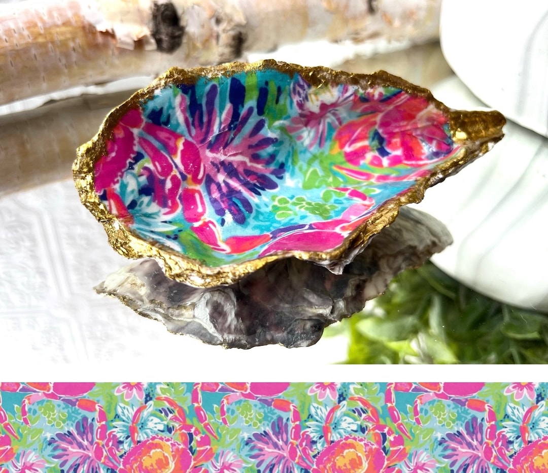 Oyster Shell Jewelry Dish. Tropical Trinket Dish. Shell Ring Holder ...