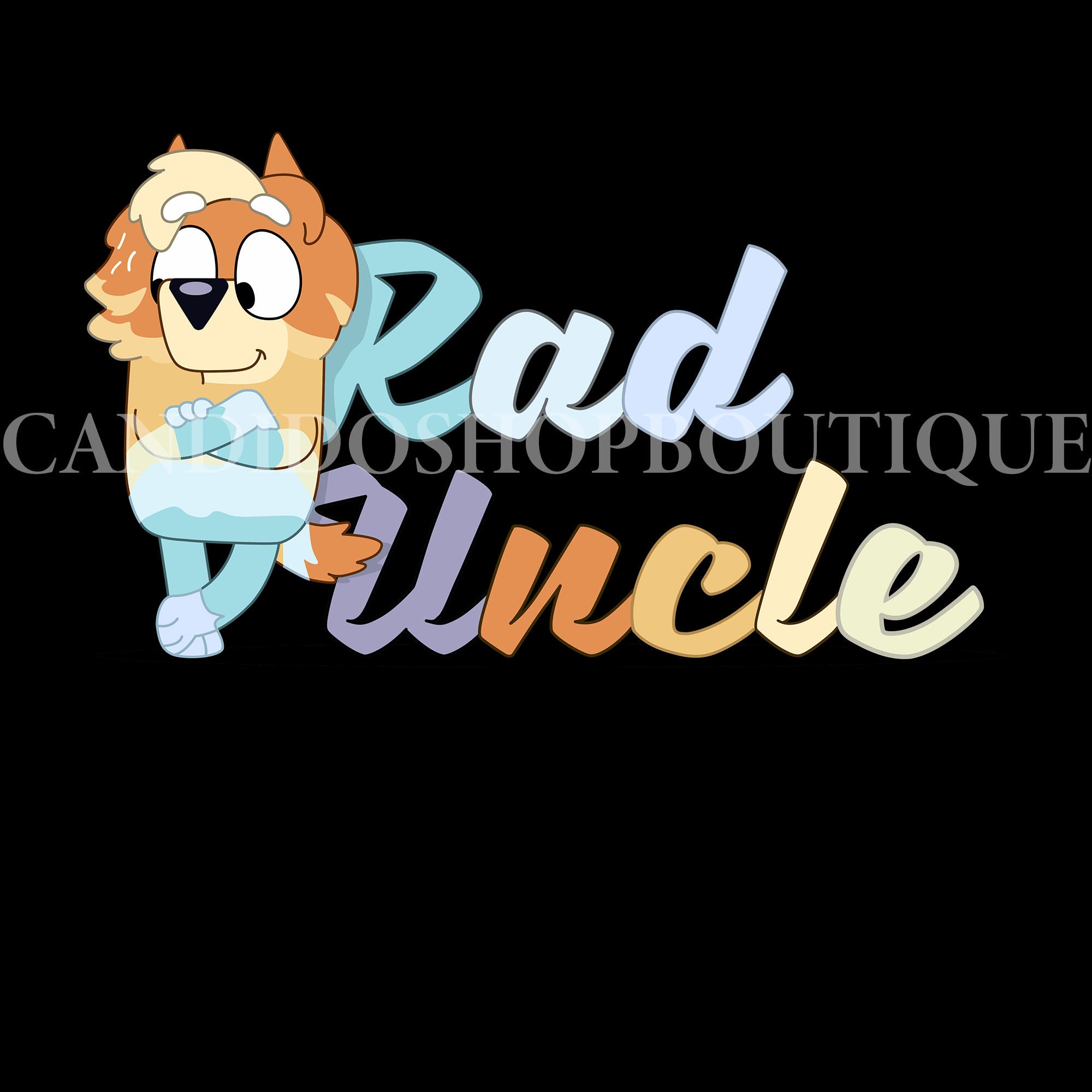Rad Uncle, Rad Unclepng, Bluey Rad Uncle, Bluey Png - Etsy