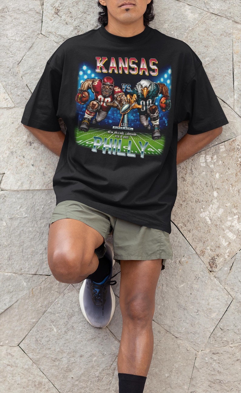 Kansas Vs. Philly 2025 Football Championship T-shirt Big Game in New ...