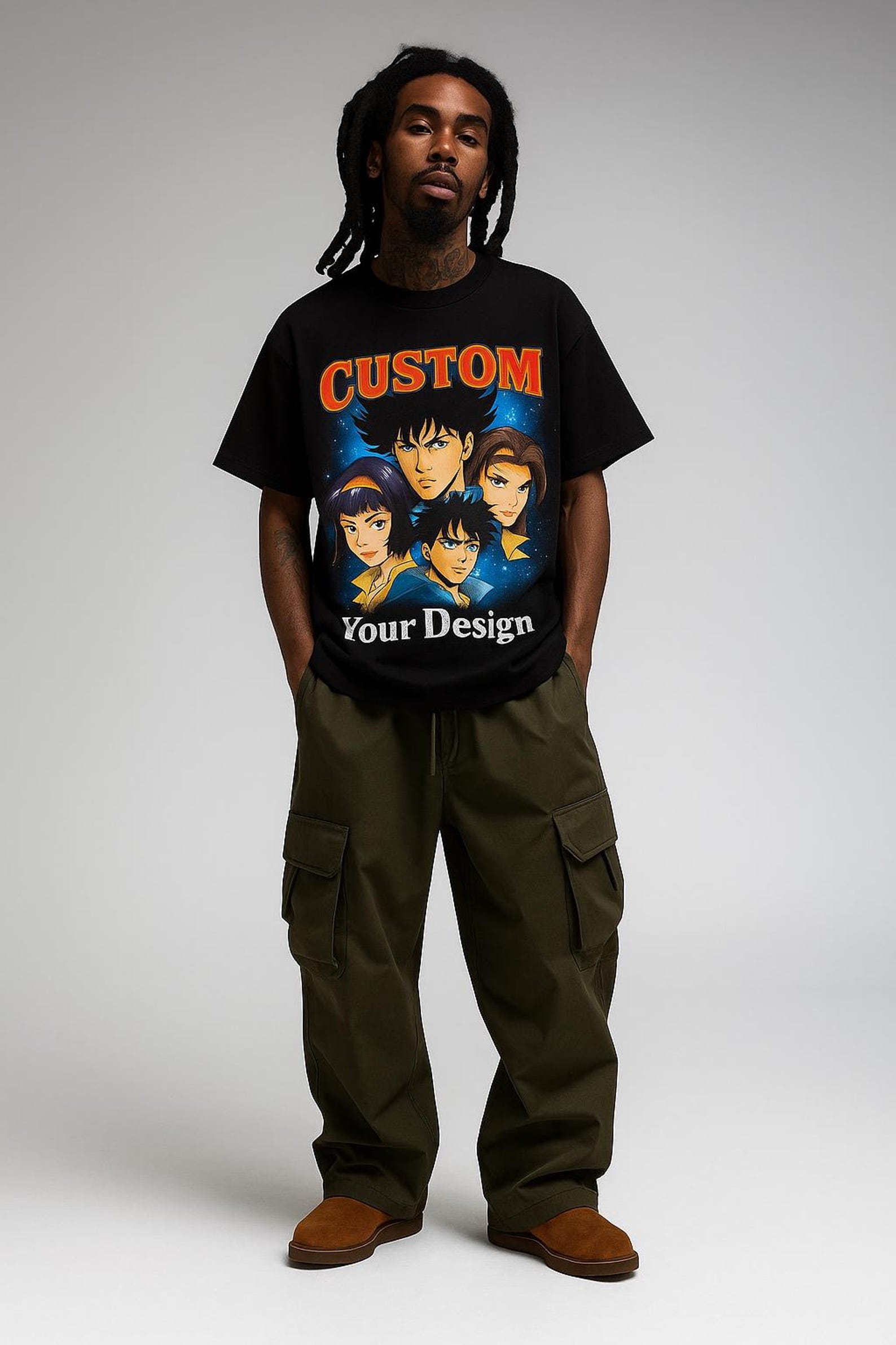 Custom DTG Printed Shaka Wear T-shirt: Heavyweight 7.5oz Max Weight Tee ...