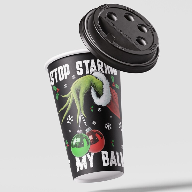 Stop Staring at My Balls PNG Funny Christmas, Hilarious Holiday Quote ...