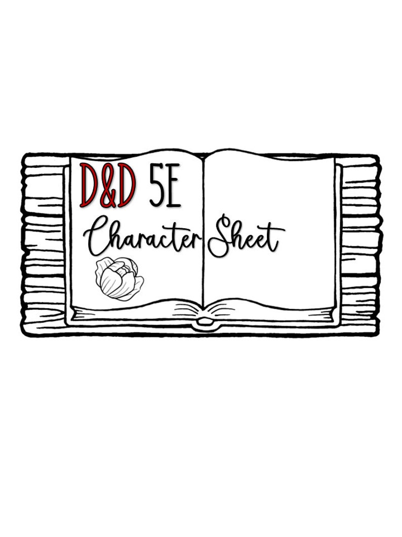 Dandd 5e Character Sheet Set 1 Etsy