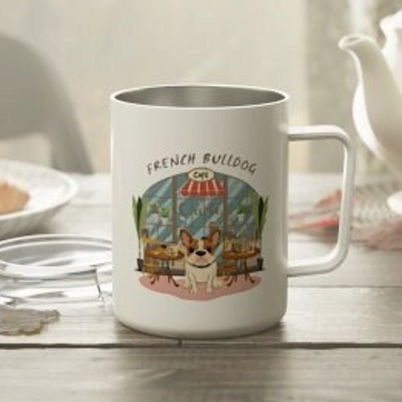 Bulldog Thermal Cup - Etsy