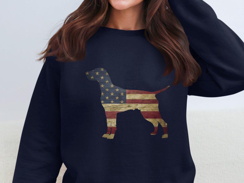 American Flag German Shorthaired Pointer Sweatshirt, GSP Shirt ...