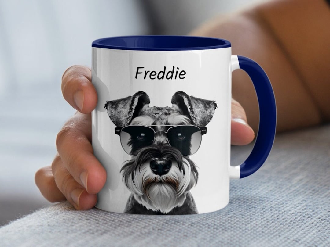 Personalized Miniature Schnauzer Mug, Customize With Your Dog's Name ...