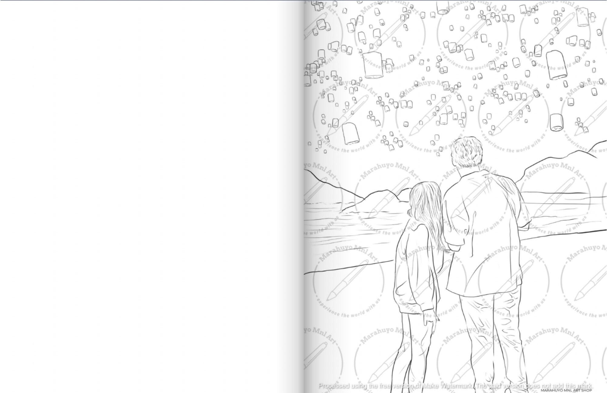 Printable Romantic Date Ideas Coloring Book for Couples With Arcade ...