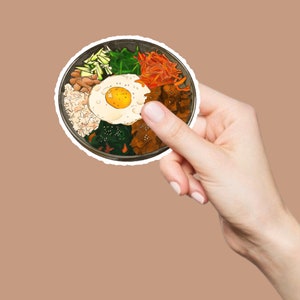 Printable Korean Food Sticker With Fishcake Bingsu Bibimbap Kimbap ...